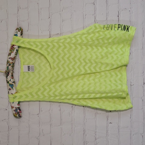 PINK Victoria's Secret | Tops | 23 Victorias Secret Pink Neon Yellow ...